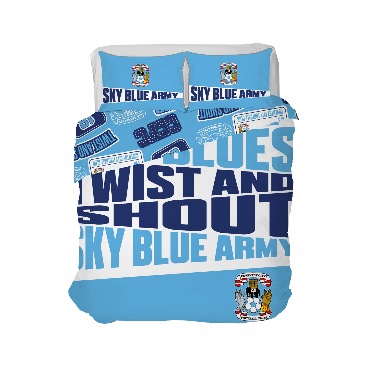 Coventry City Twist and Shout Double Duvet Set