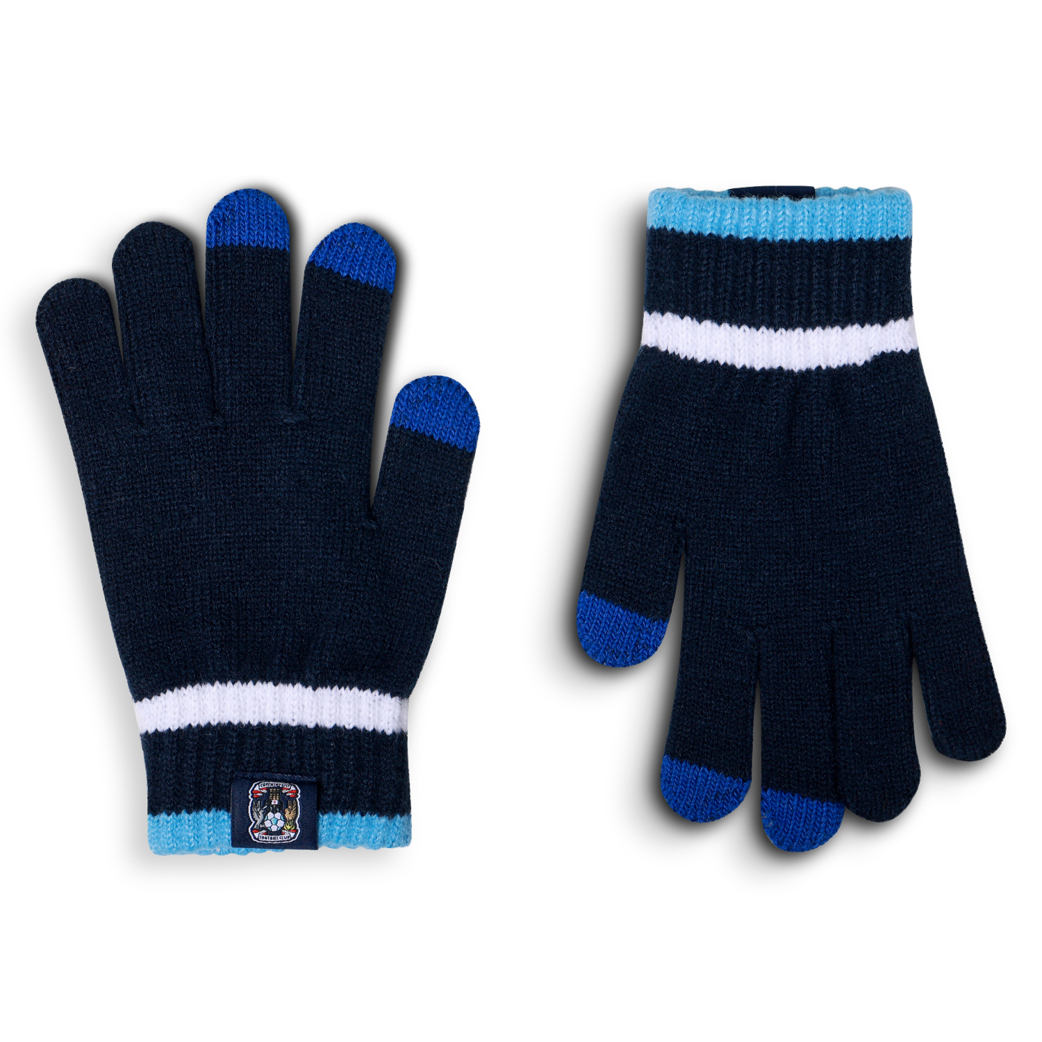 Coventry City Junior Touchscreen Crest Tab Gloves